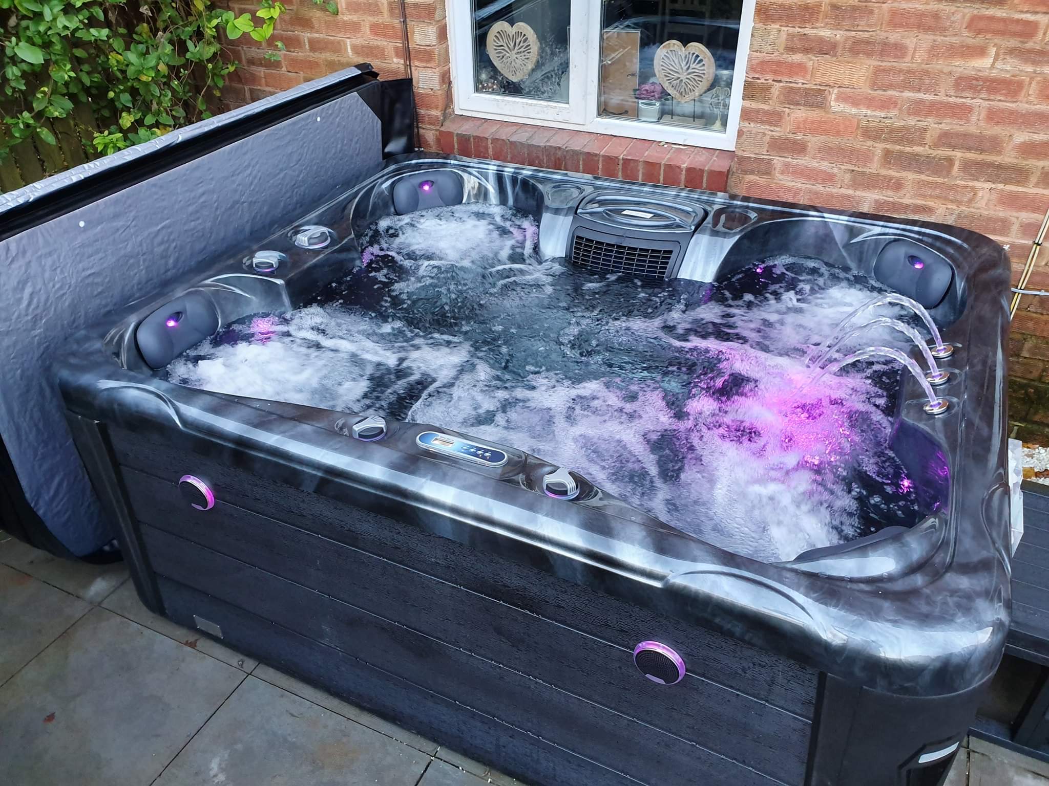 The Typhoon Pro (Black) Hot Tub - BlueFish Hot Tubs